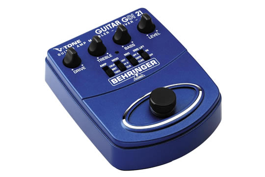 Behringer GDI21 V-TONE Guitar Amp Modeler Effects Pedal - HR