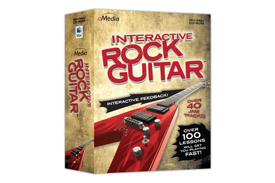 eMedia Interactive Rock Guitar Lessons Software - HR