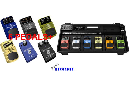 Behringer Pedal Pack 6 Effects Pedal-Stomp Box PB600 Bundle - HR