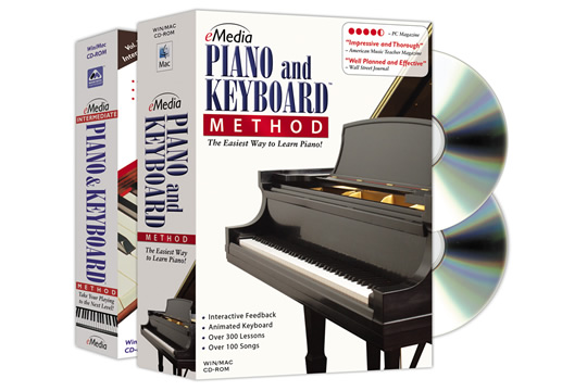 eMedia Piano Keyboard Method Deluxe Instructional Software Bundle - HR