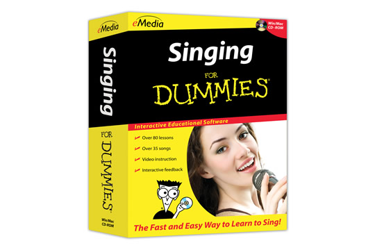 eMedia Singing for Dummies Lessons Instructional Tutorial CDROM - HR
