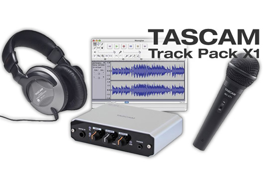 TASCAM Track Pack X1 Recording Studio Bundle - HR